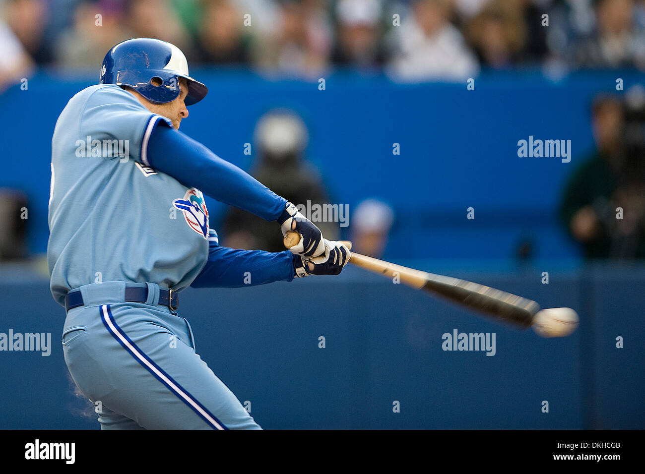 Toronto Blue Jays left fielder Adam Lind # 26 at the Rogers Centre in a ...