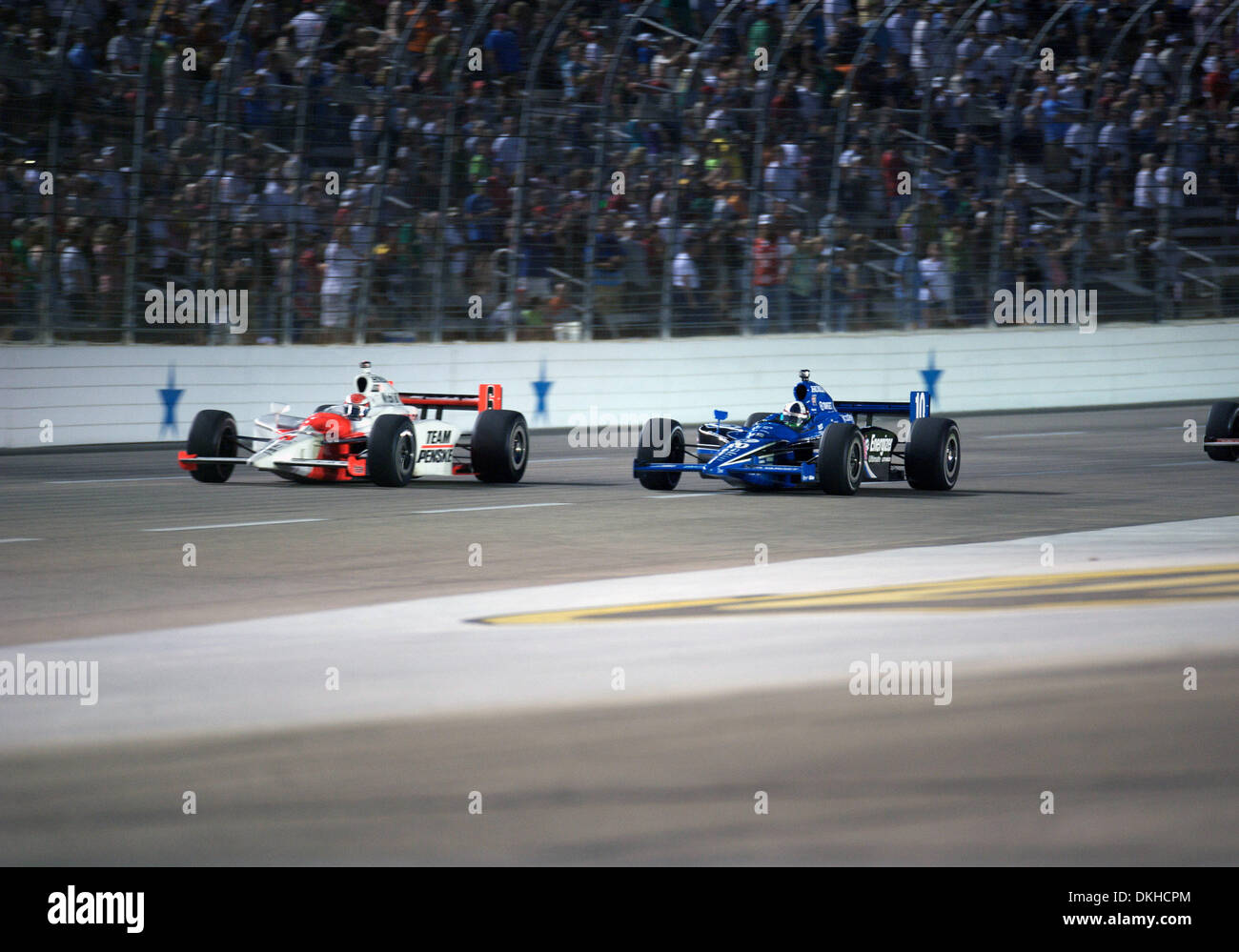 Team Penske driver Ryan Briscoe and Target Chip Ganassi Racing driver ...