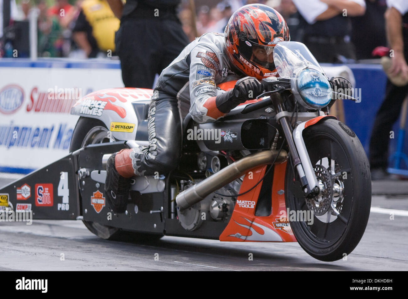 29 June 2009: NHRA Pro Stock Motorcycle driver Andrew Hines during the ...