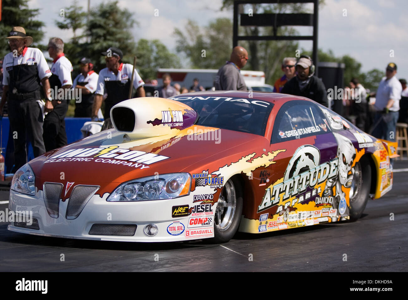 29 June 2009: NHRA Pro Stock driver Greg Stanfield during the Summit ...