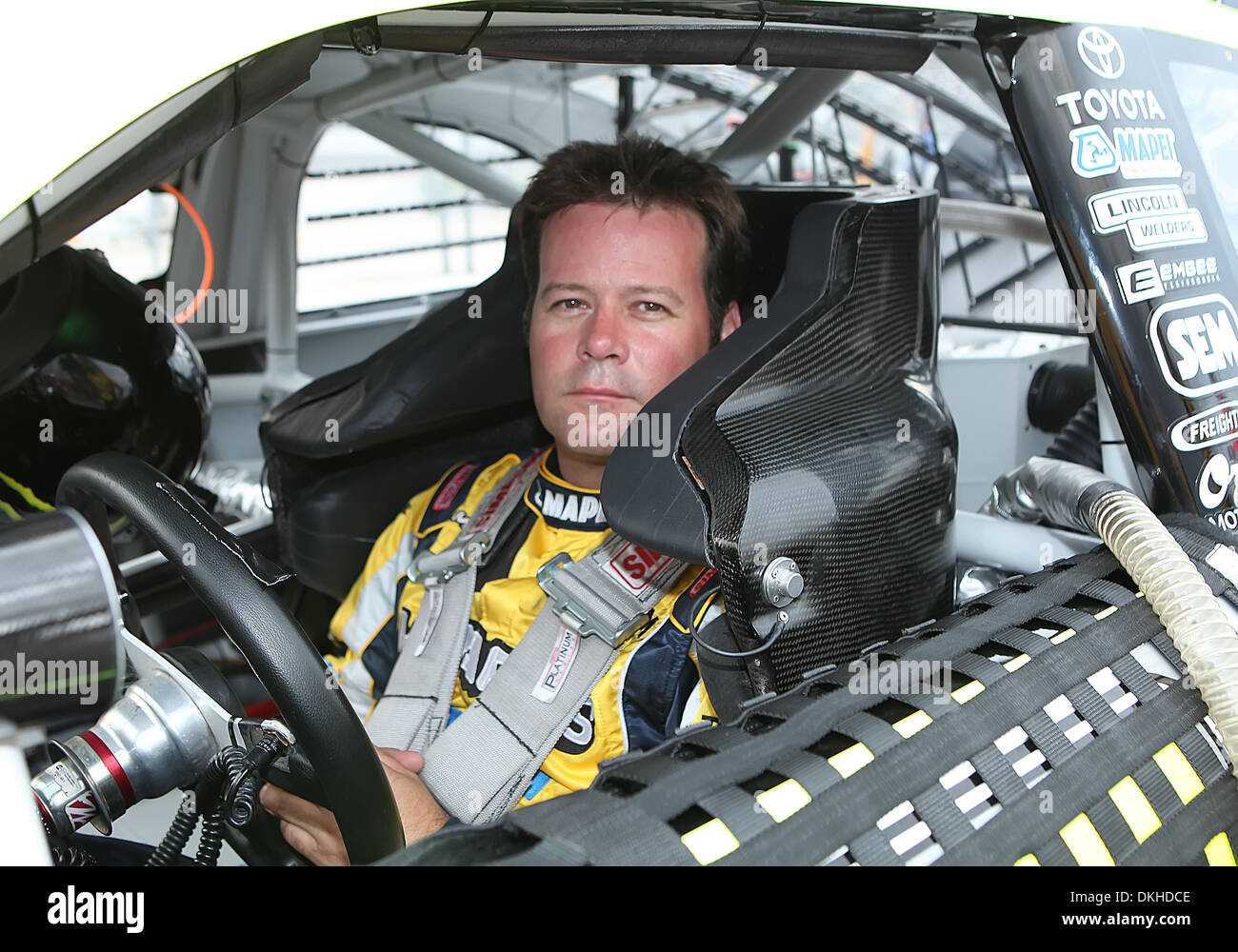 Driver Robby Gordon during the NASCAR Coke Zero 400 Race on Saturday ...