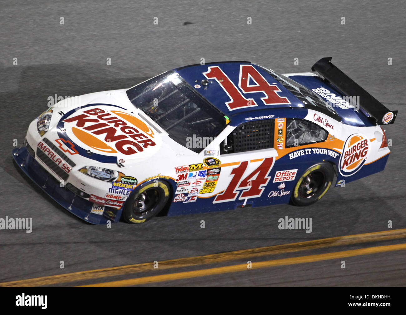 Winner Tony Stewart races during the NASCAR Coke Zero 400 Race on ...