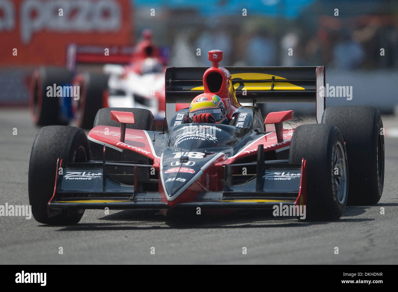 Justin Wilson in the Z-Line Designs/Dale Coyne Racing car No.18 will ...