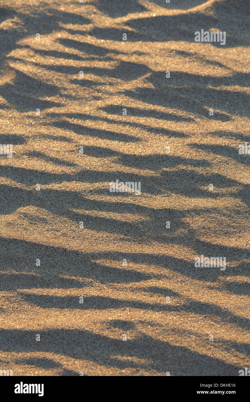 Hawaii Maui Kihei beach sand pattern windswept Stock Photo - Alamy