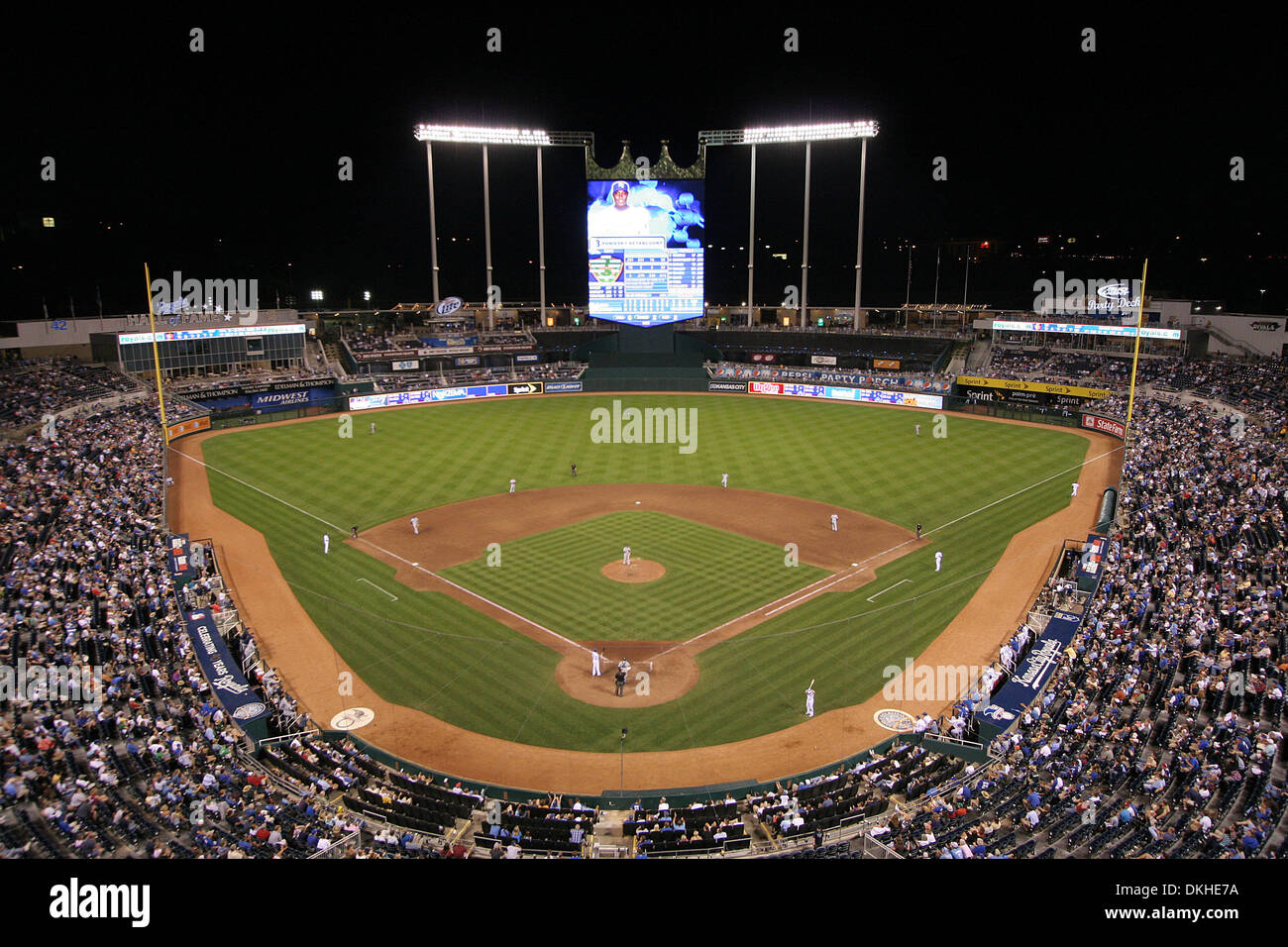 Kauffman Stadium during the Rays 4 - 2 victory over the Royals at ...