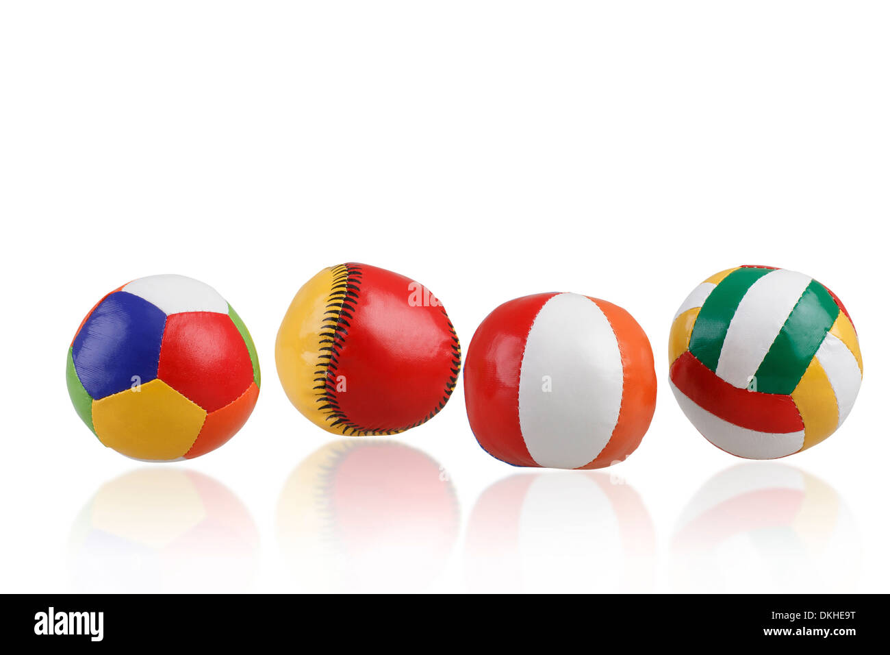 colorful toy balls isolated on white background Stock Photo - Alamy
