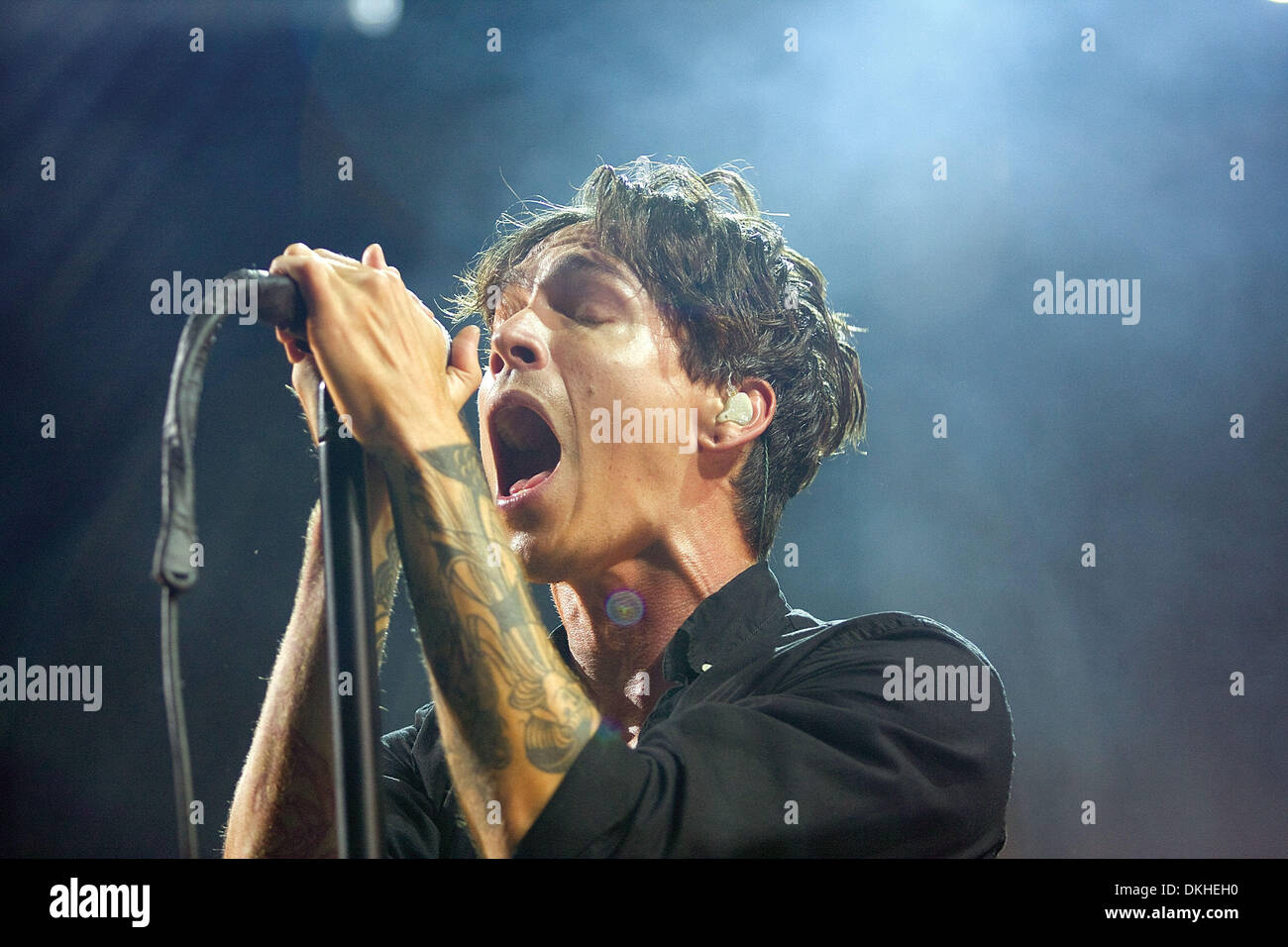 Lead singer, Brandon Boyd, of Incubus performs at the Molson ...