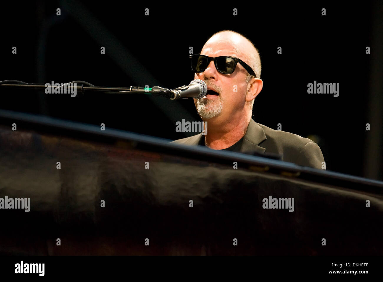Billy Joel performing during the Elton John & Billy Joel Face 2 Face ...