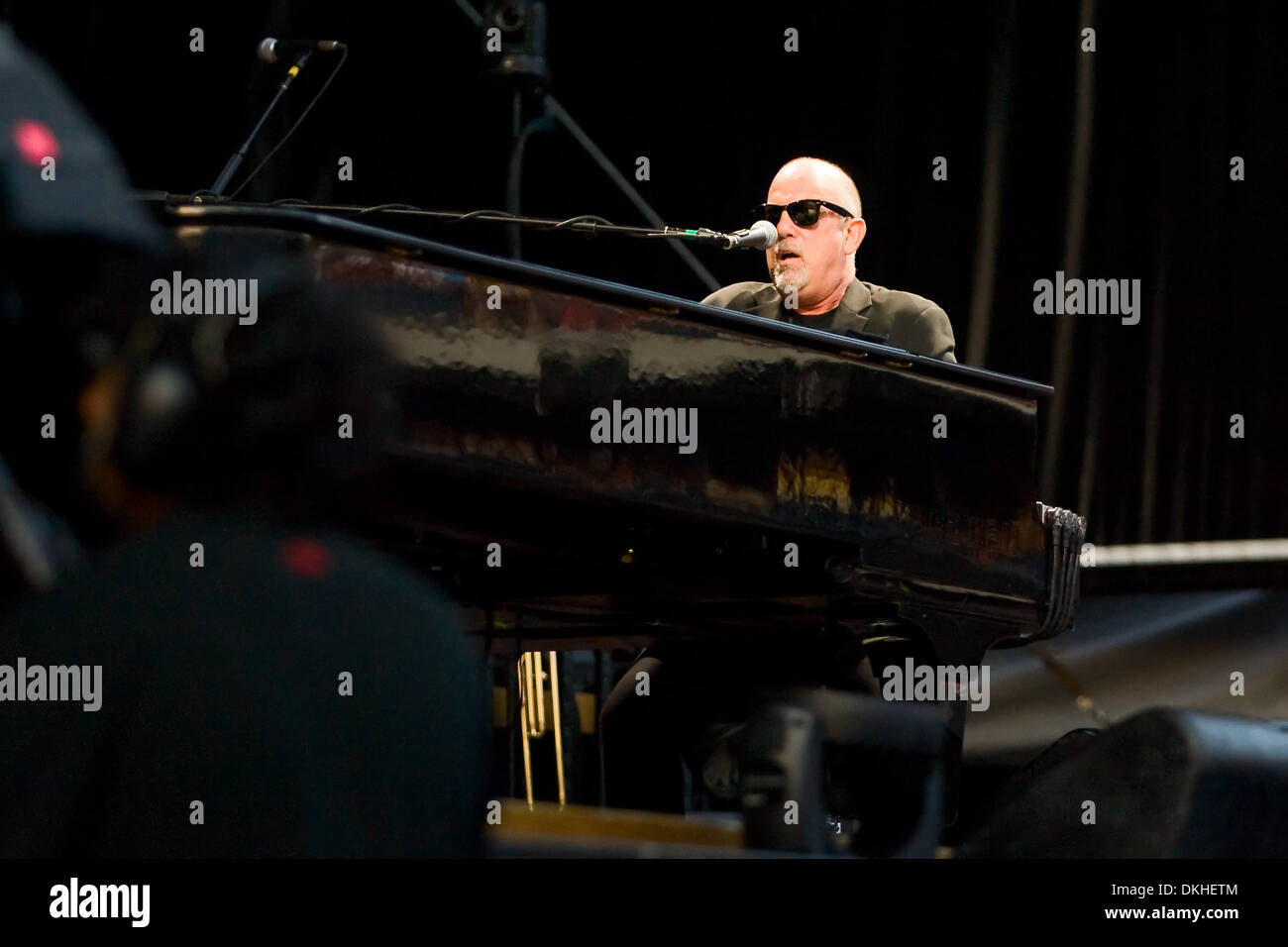 Billy Joel performing during the Elton John & Billy Joel Face 2 Face ...
