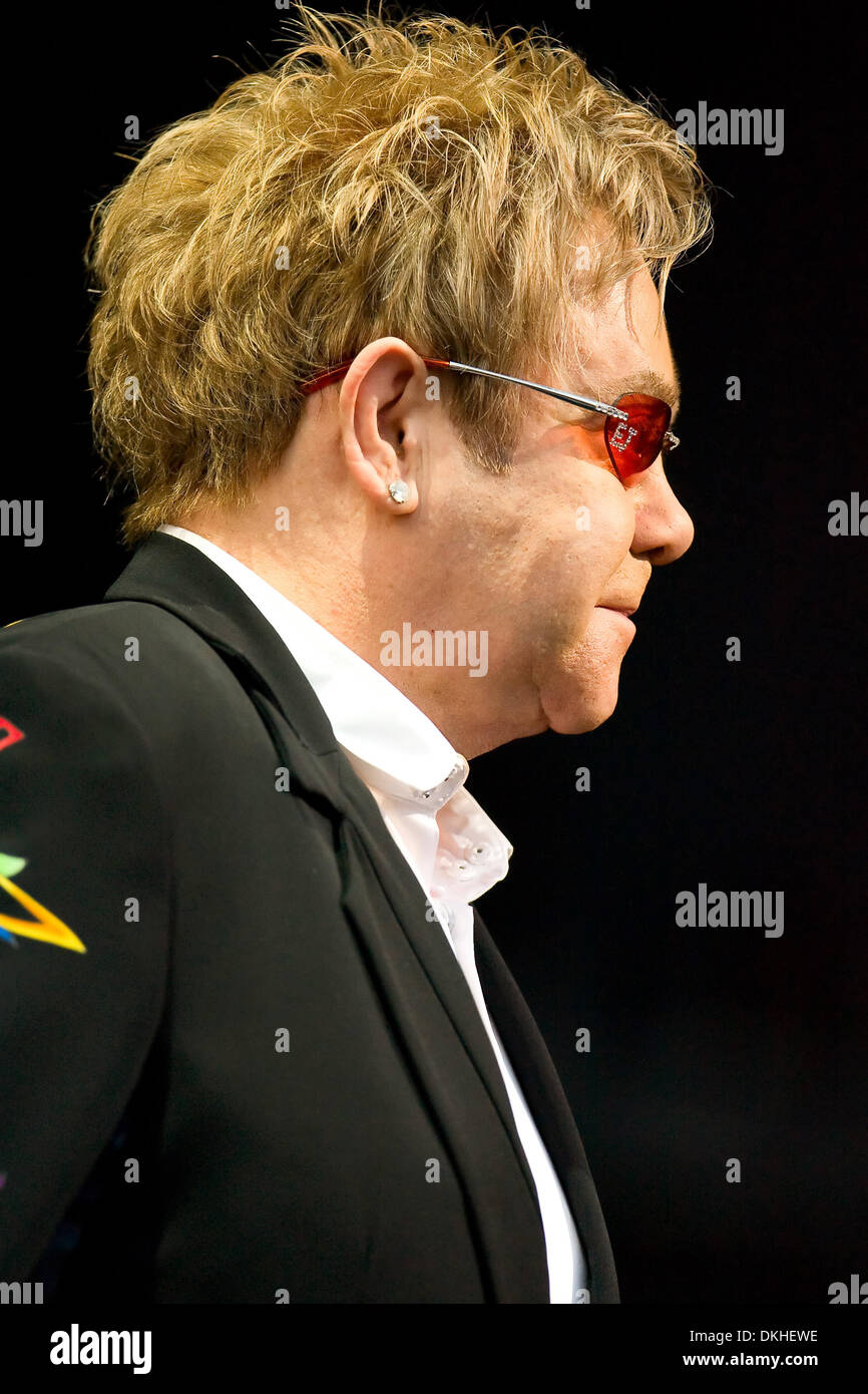 Elton John during the Elton John & Billy Joel Face 2 Face Tour at the ...