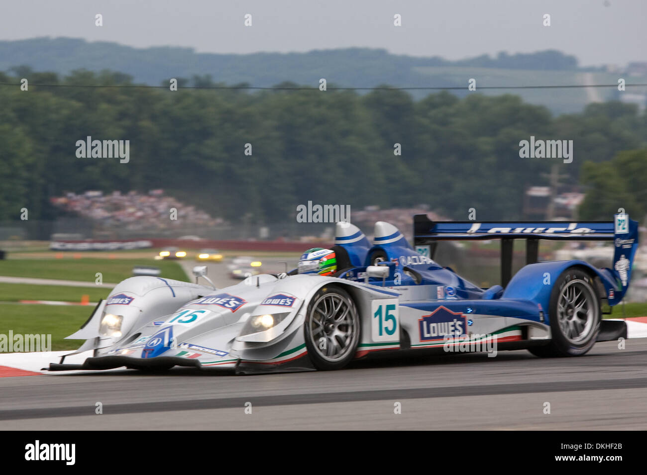 08 August 2009: The 15 LoweÃ•s Fernandez Racing car driven by Adrian ...