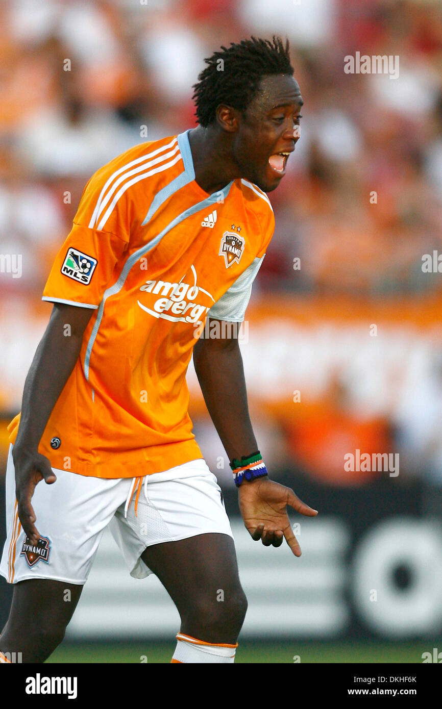 Houston Dynamo Forward Kei Kamara (#10) reacts in frustration after ...
