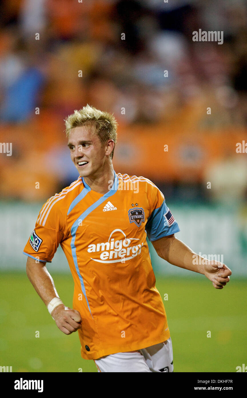 Houston Dynamo Midfielder Stuart Holden (#22) celebrates after scoring ...