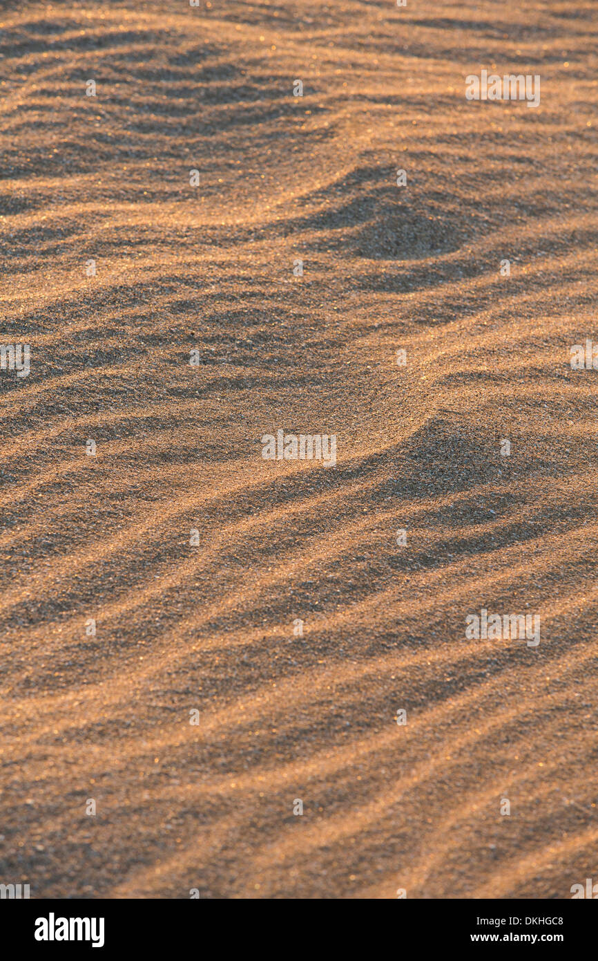 Hawaii Maui Kihei beach sand pattern windswept Stock Photo - Alamy