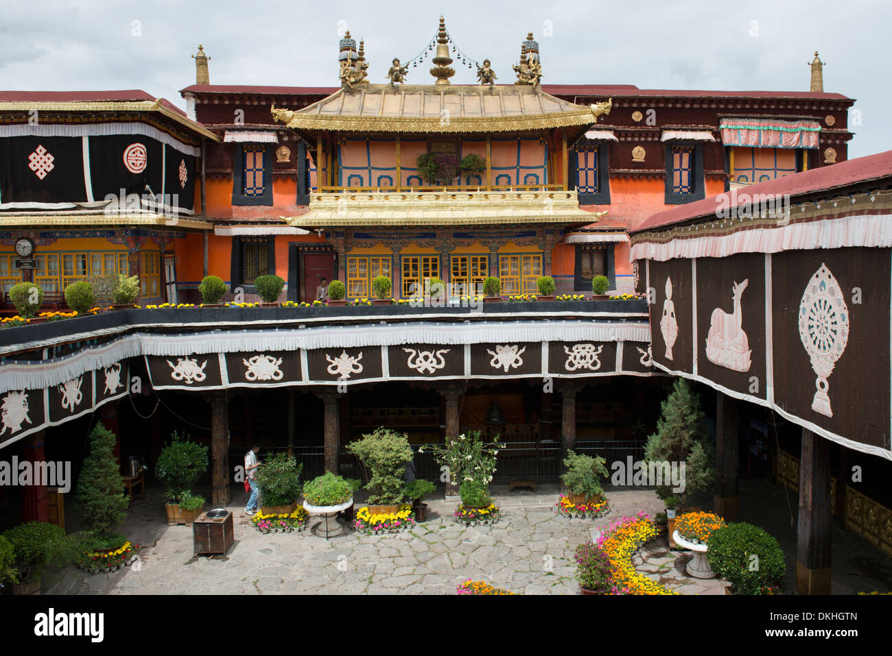 Facade of the Jokhang Temple, Lhasa, Tibet, China Stock Photo - Alamy