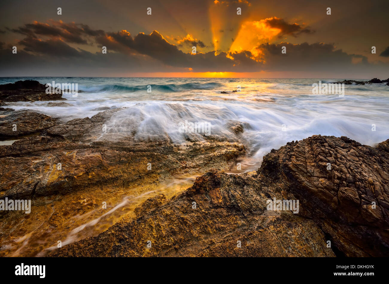 Kos beach sunset hi-res stock photography and images - Alamy