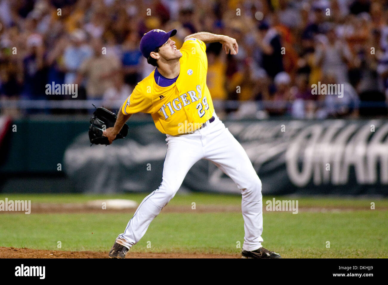 June 24, 2009 - Omaha, NE, U.S - 24 June 2009: LSU's Louis Coleman #29 ...