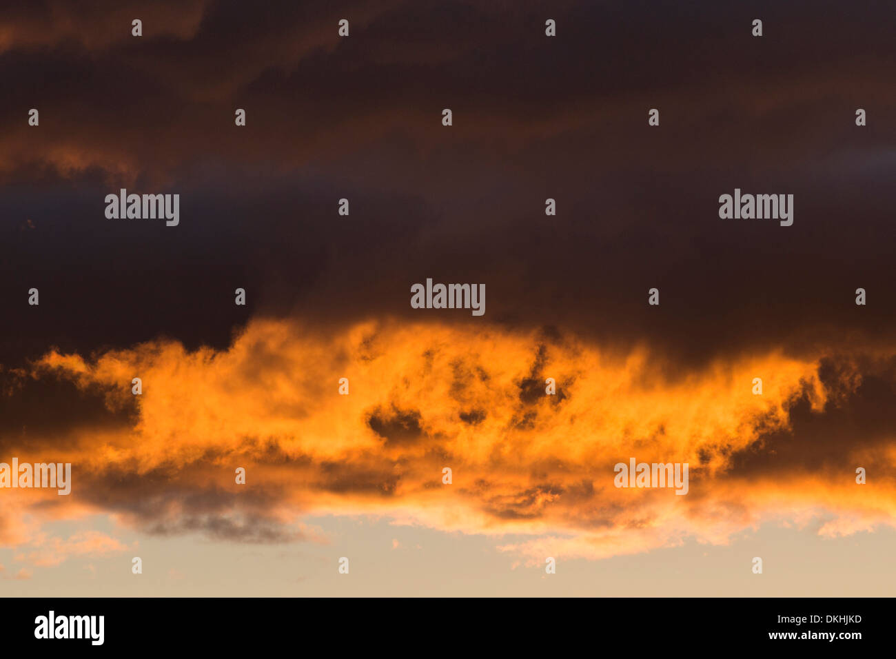 Clouds in the sky at sunset, Kenora, Lake of The Woods, Ontario, Canada ...