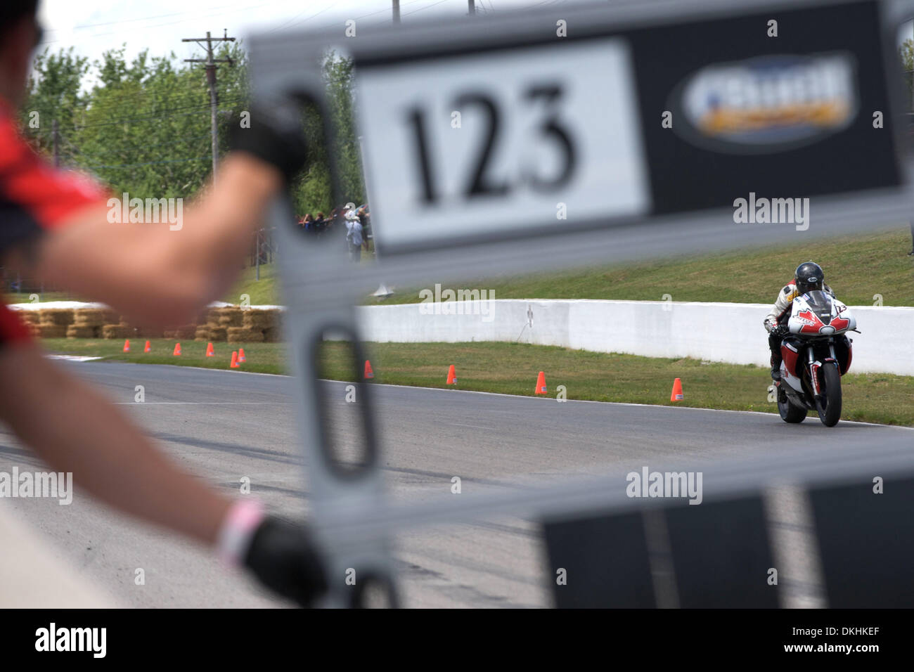 July 18, 2009 - Bowmanville, Canada - 18 July 2009: Buell rider Dave ...