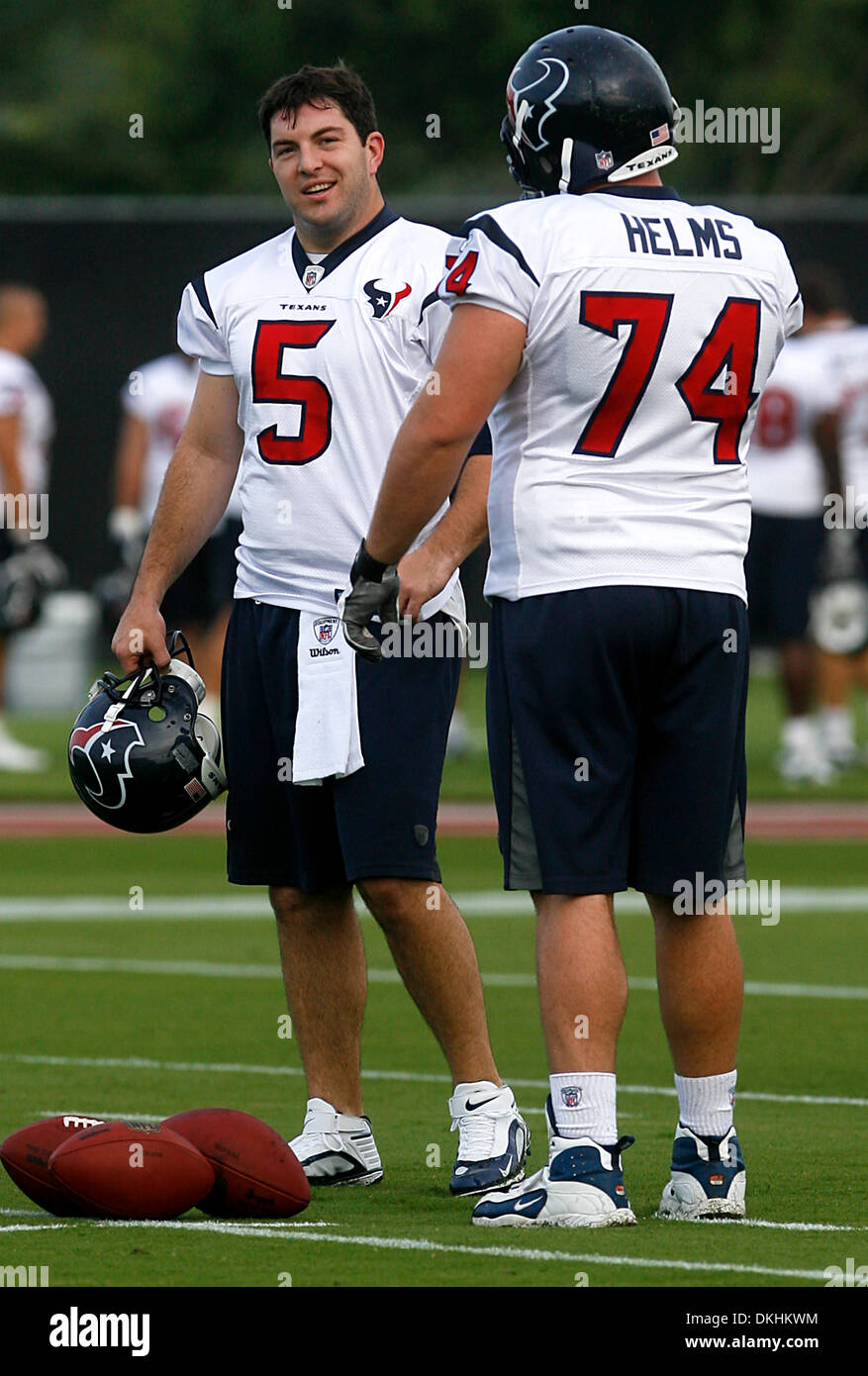 July 31, 2009 - Houston, Texas, USA - 31 July 2009: Texans Rex Grossman ...