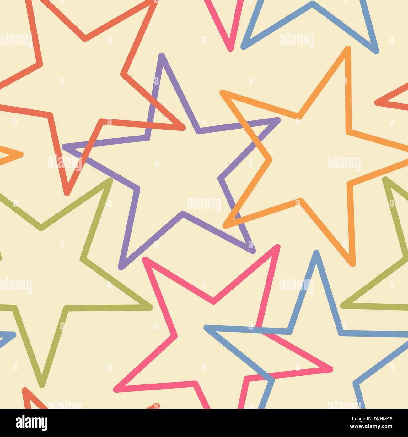 vectorl seamless pattern with colorful stars Stock Vector Image & Art ...