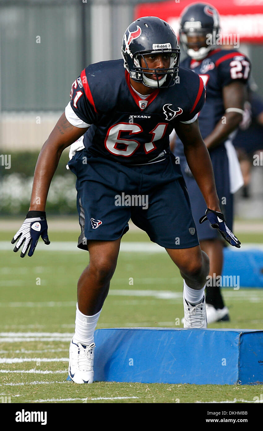 Aug. 3, 2009 - Houston, Texas, U.S - 03 August 2009: Texans rookie ...