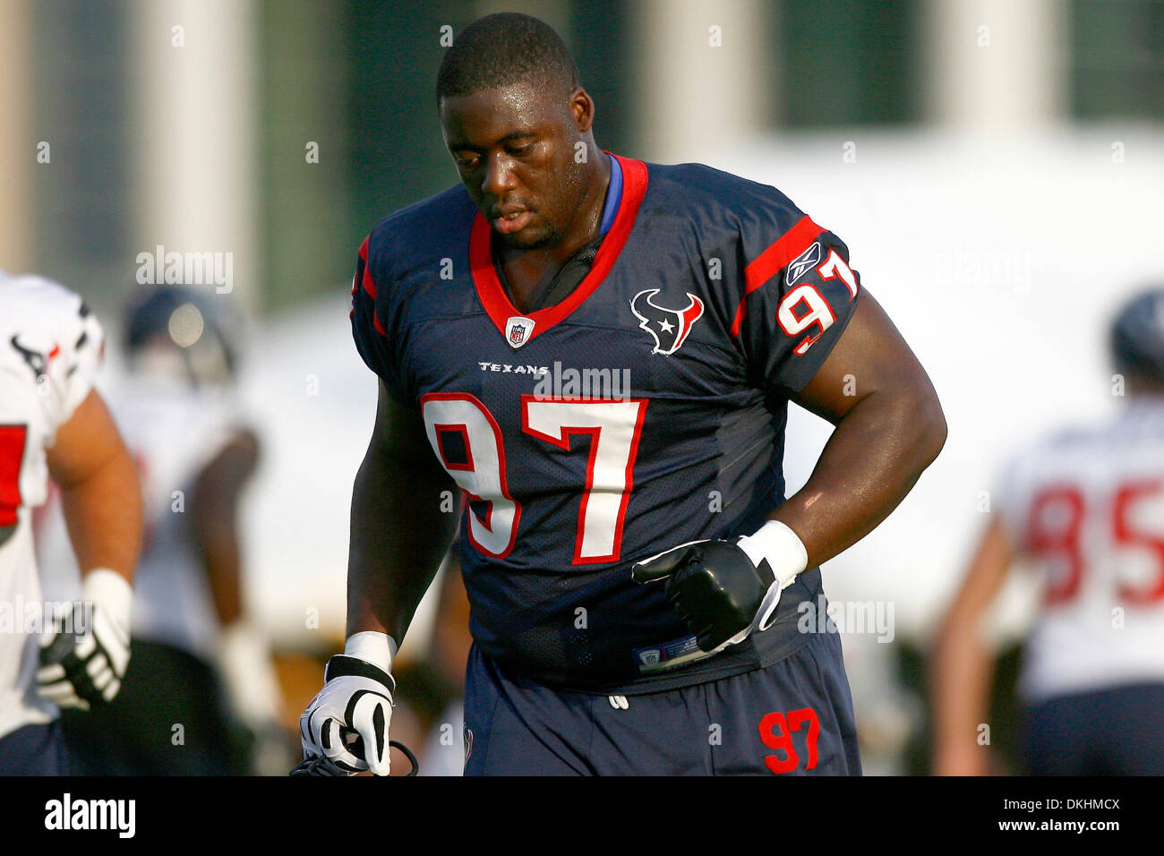 Aug. 6, 2009 - Houston, Texas, U.S - 06 August 2009: DT Frank Okam (#97 ...
