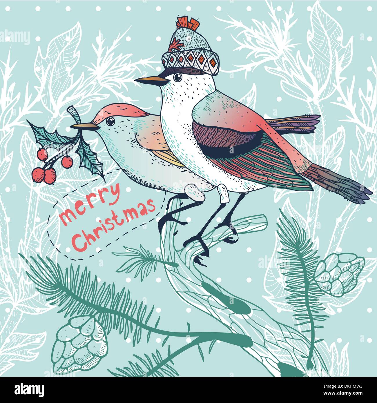 Male and female garden birds Stock Vector Images - Alamy