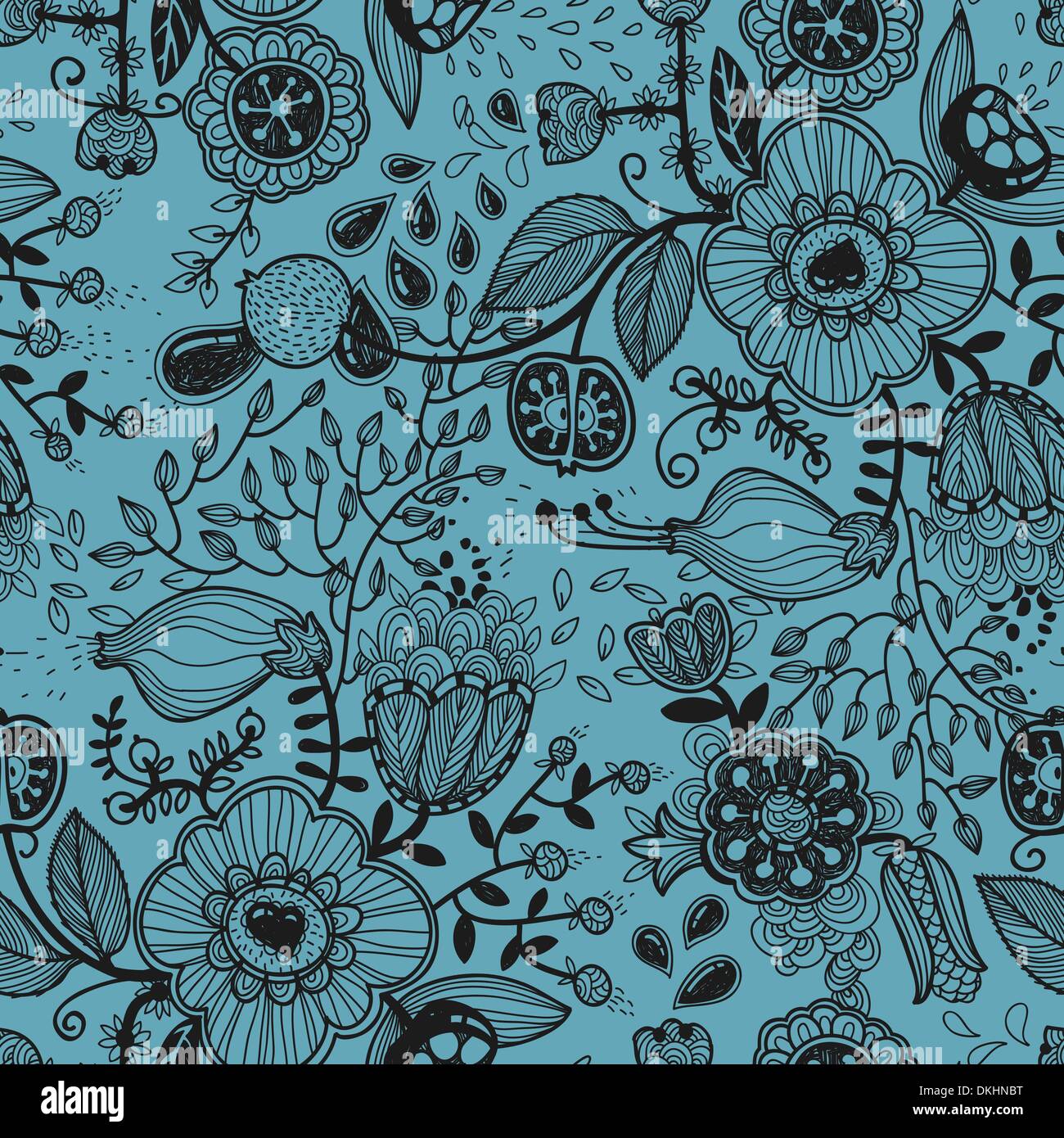 vector floral pattern Stock Vector Image & Art - Alamy