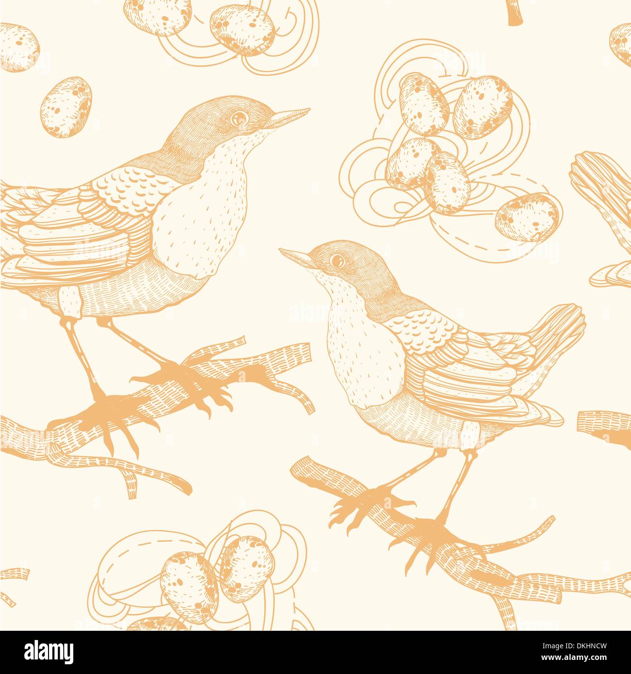 Bird nests texture Stock Vector Images - Alamy