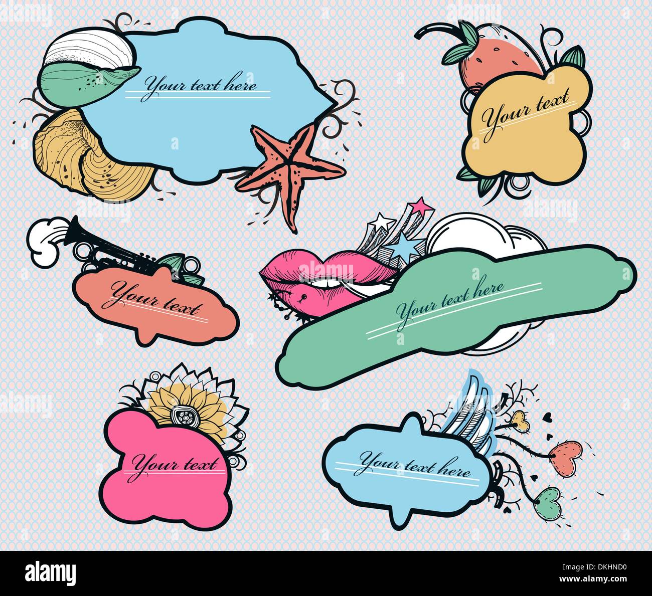 vector collection of colorful labels Stock Vector Image & Art - Alamy