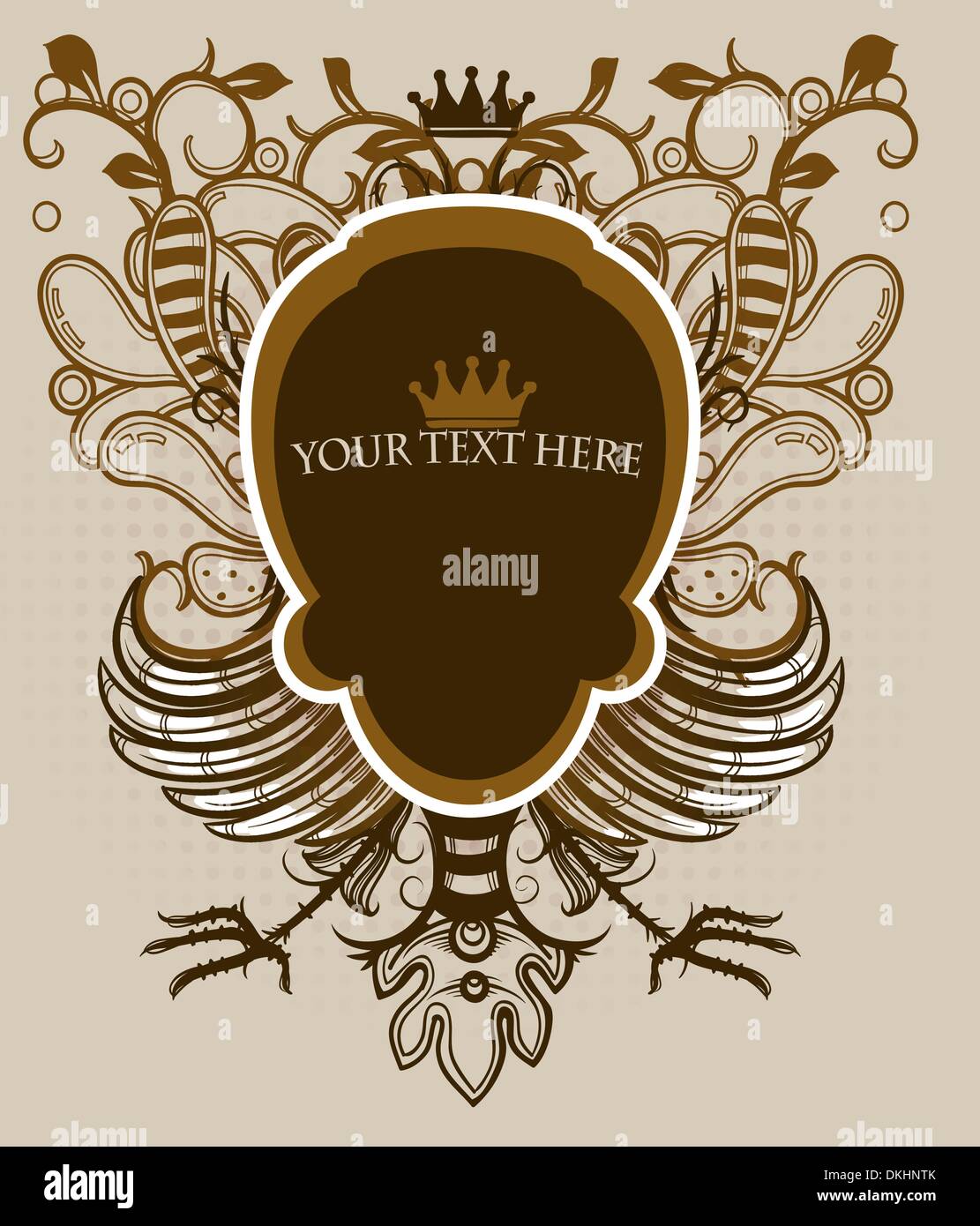 vector illustration of a brown shield Stock Vector Image & Art - Alamy