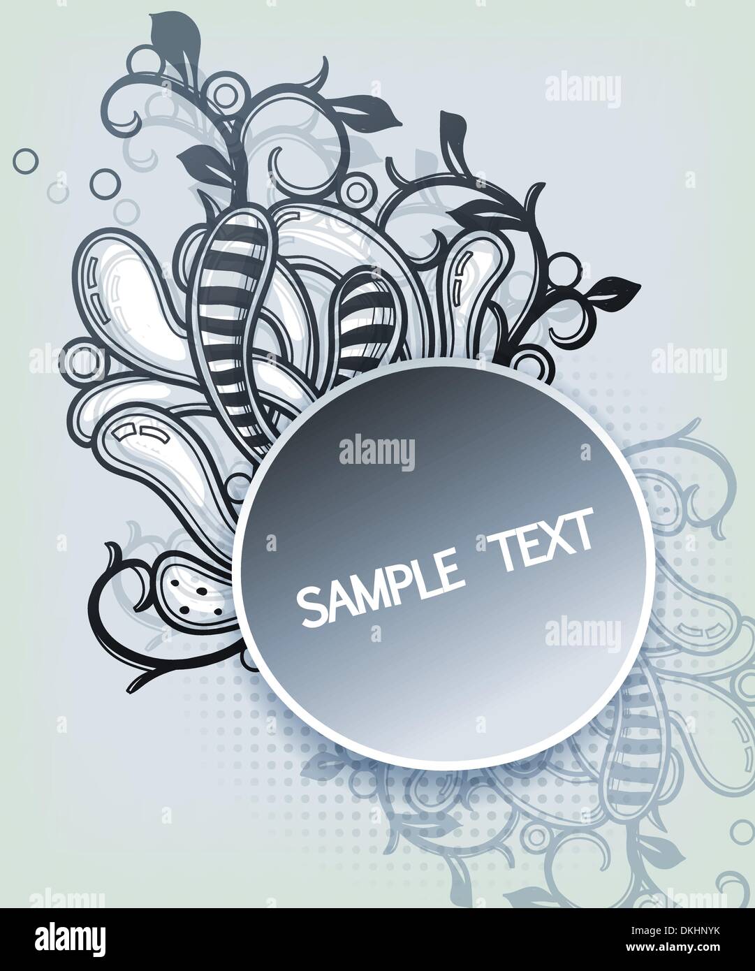 vector frame with fantasy plants Stock Vector Image & Art - Alamy