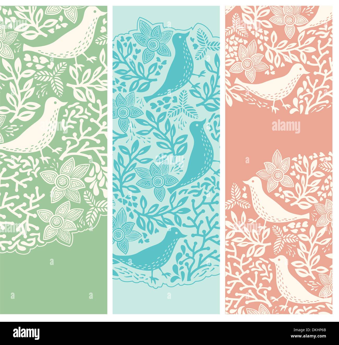 vector set of floral cards Stock Vector Image & Art - Alamy