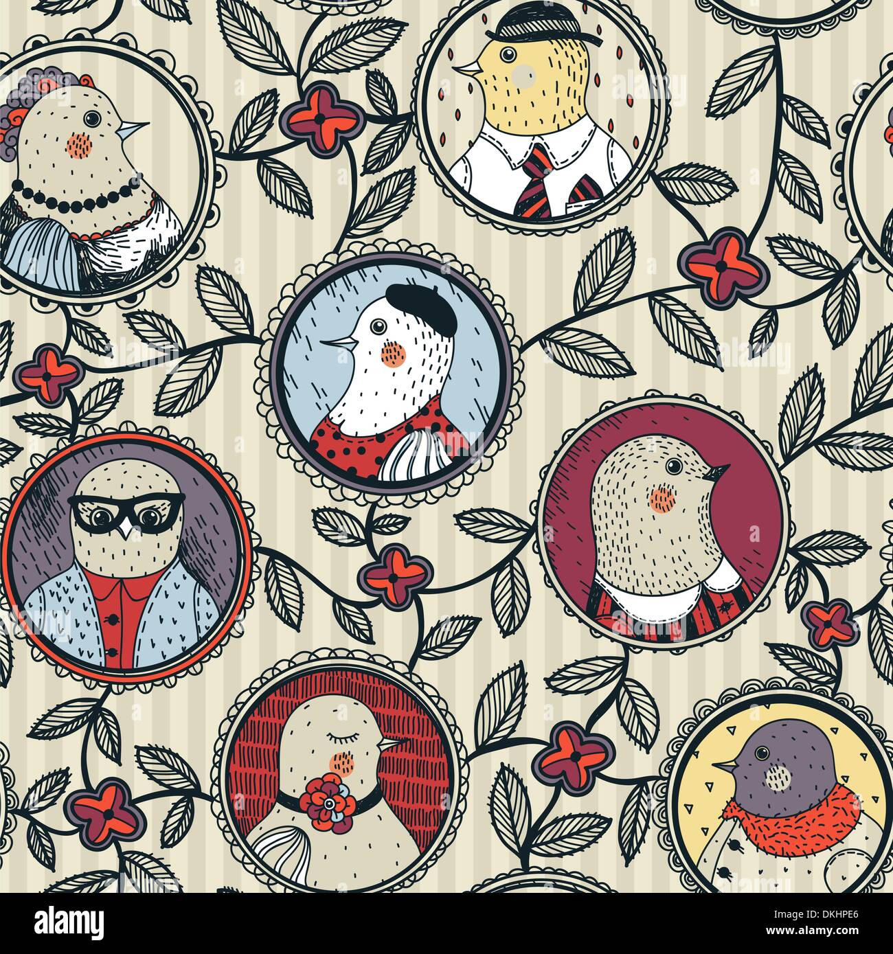 vector set birds in photo frames Stock Vector Image & Art - Alamy