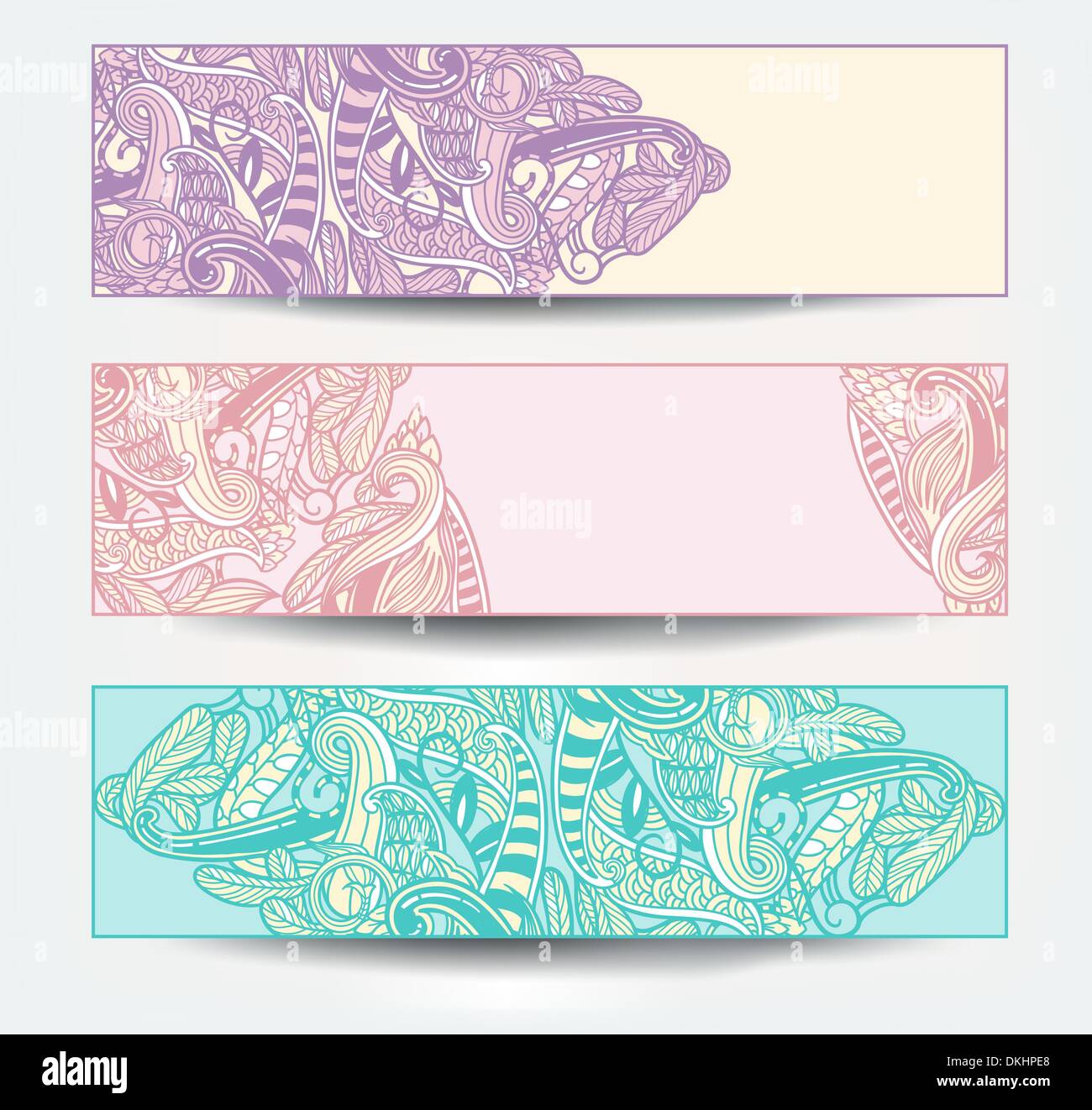 vector set of abstract banners Stock Vector Image & Art - Alamy