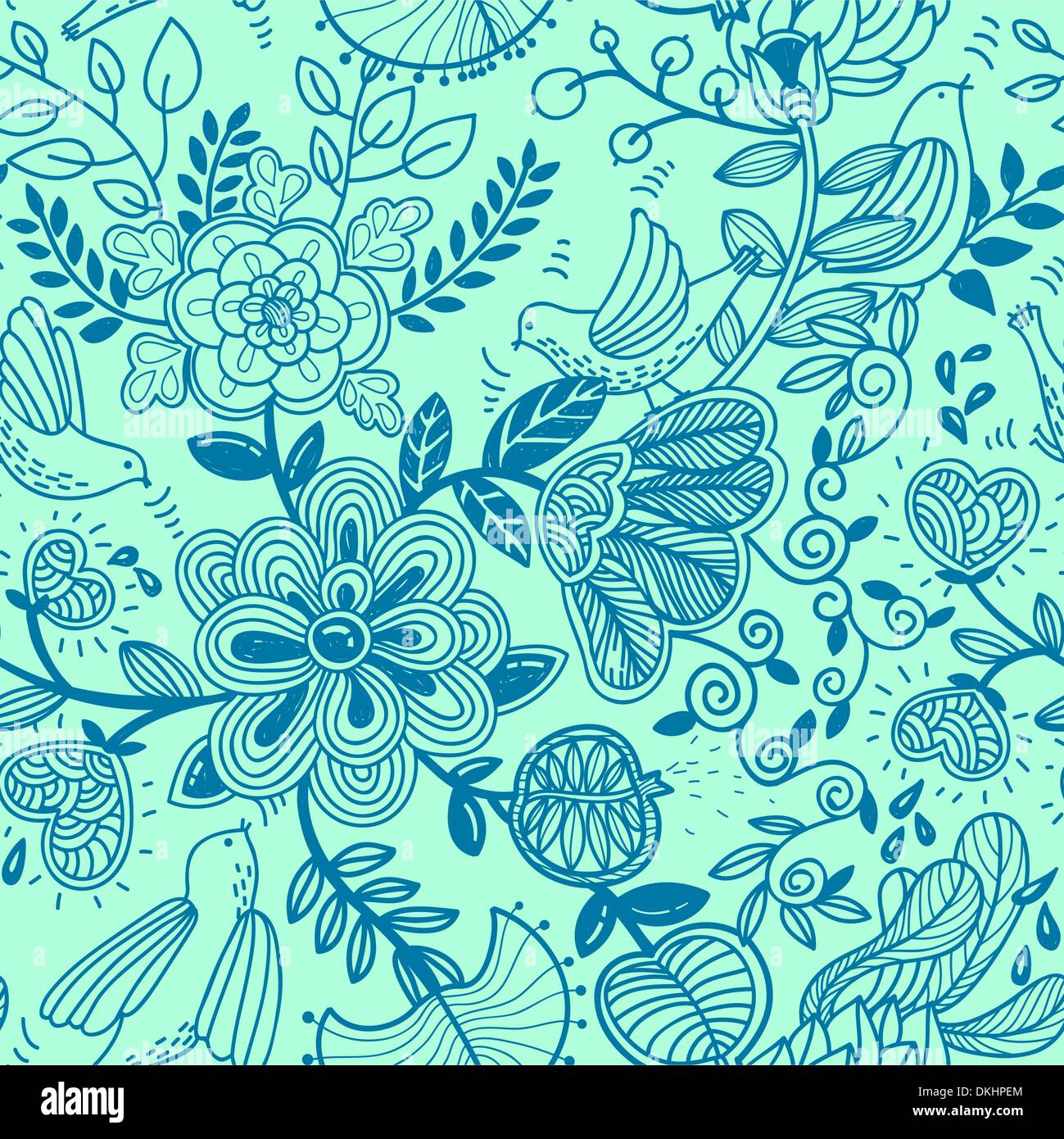 vector floral pattern Stock Vector Image & Art - Alamy