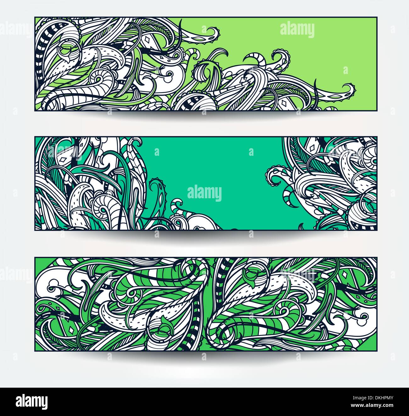 vector set of abstract ornamental banners Stock Vector Image & Art - Alamy