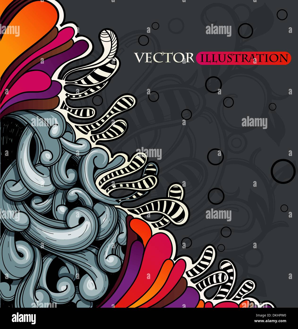 vector illustration with colorful abstract elements Stock Vector Image ...