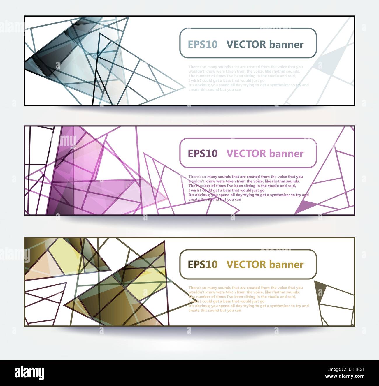 vector set of geometry banners. eps10 Stock Vector Image & Art - Alamy