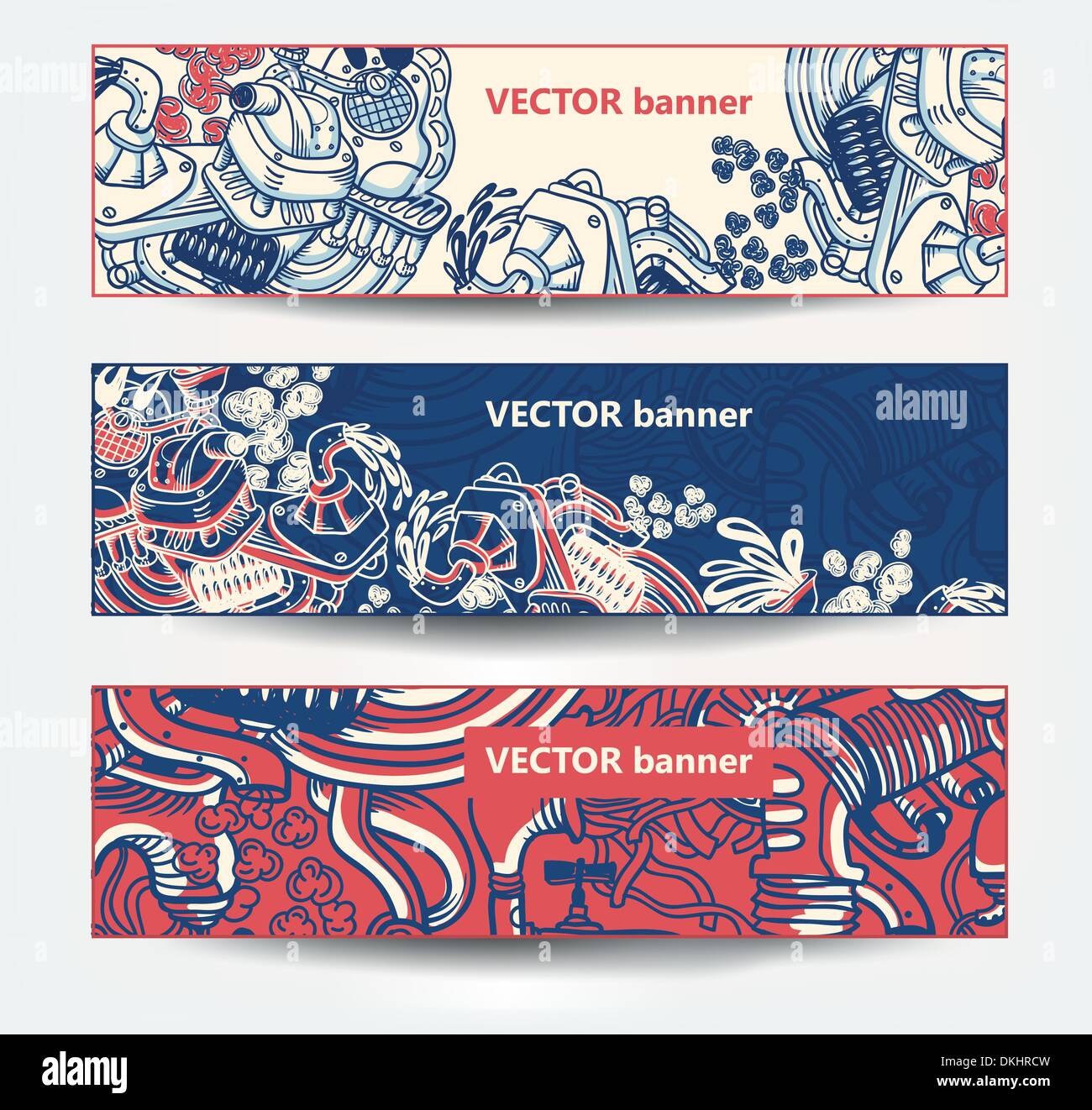 vector set of abstract banners Stock Vector Image & Art - Alamy