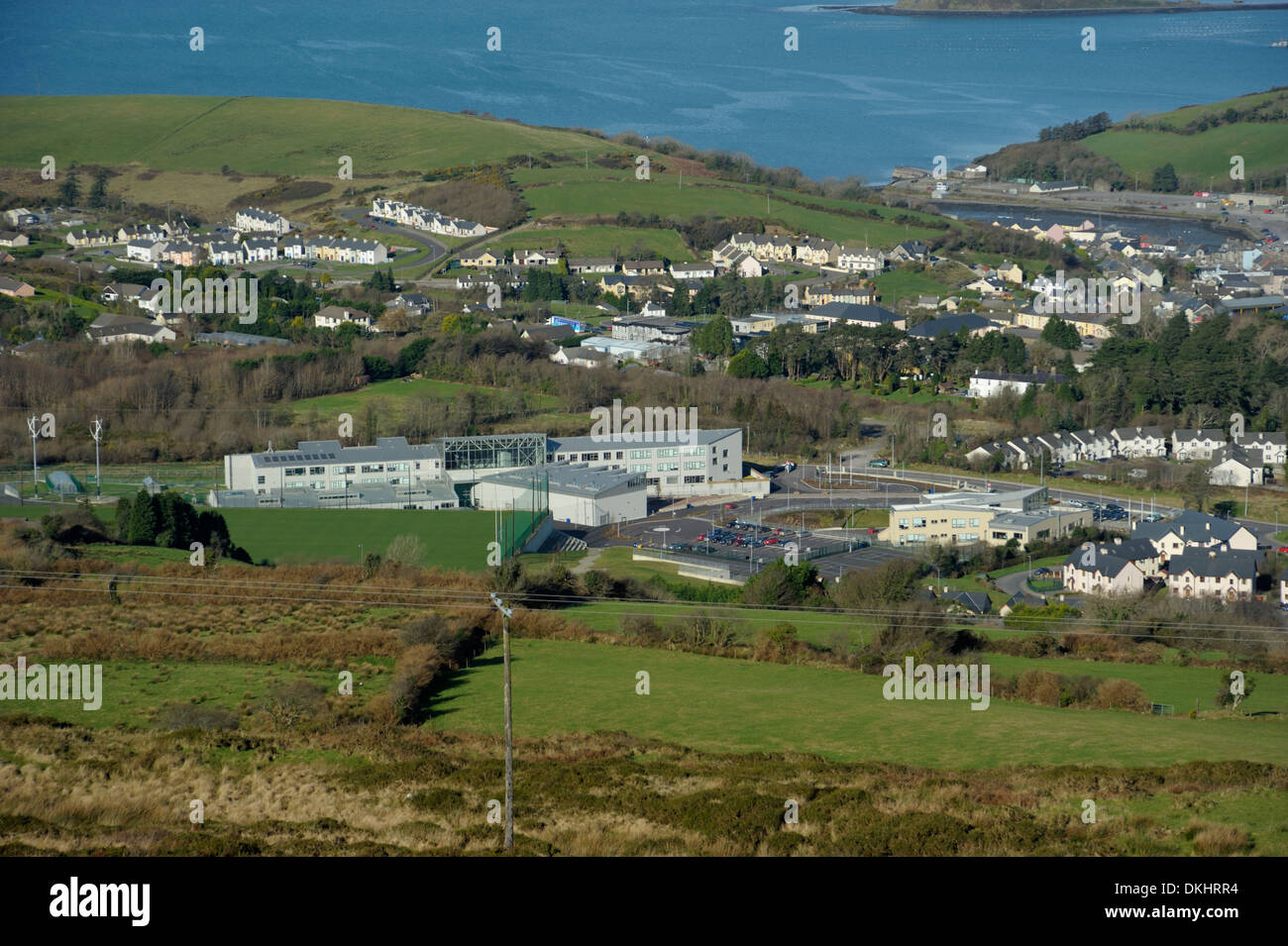 Bantry from Knocknaveagh showing the New School Stock Photo - Alamy