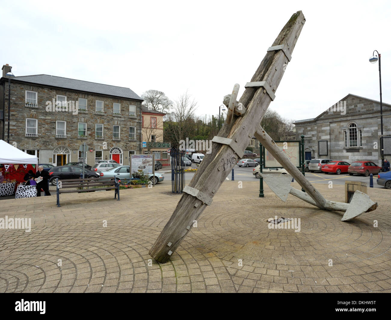 Anchor in Bantry Square Stock Photo - Alamy