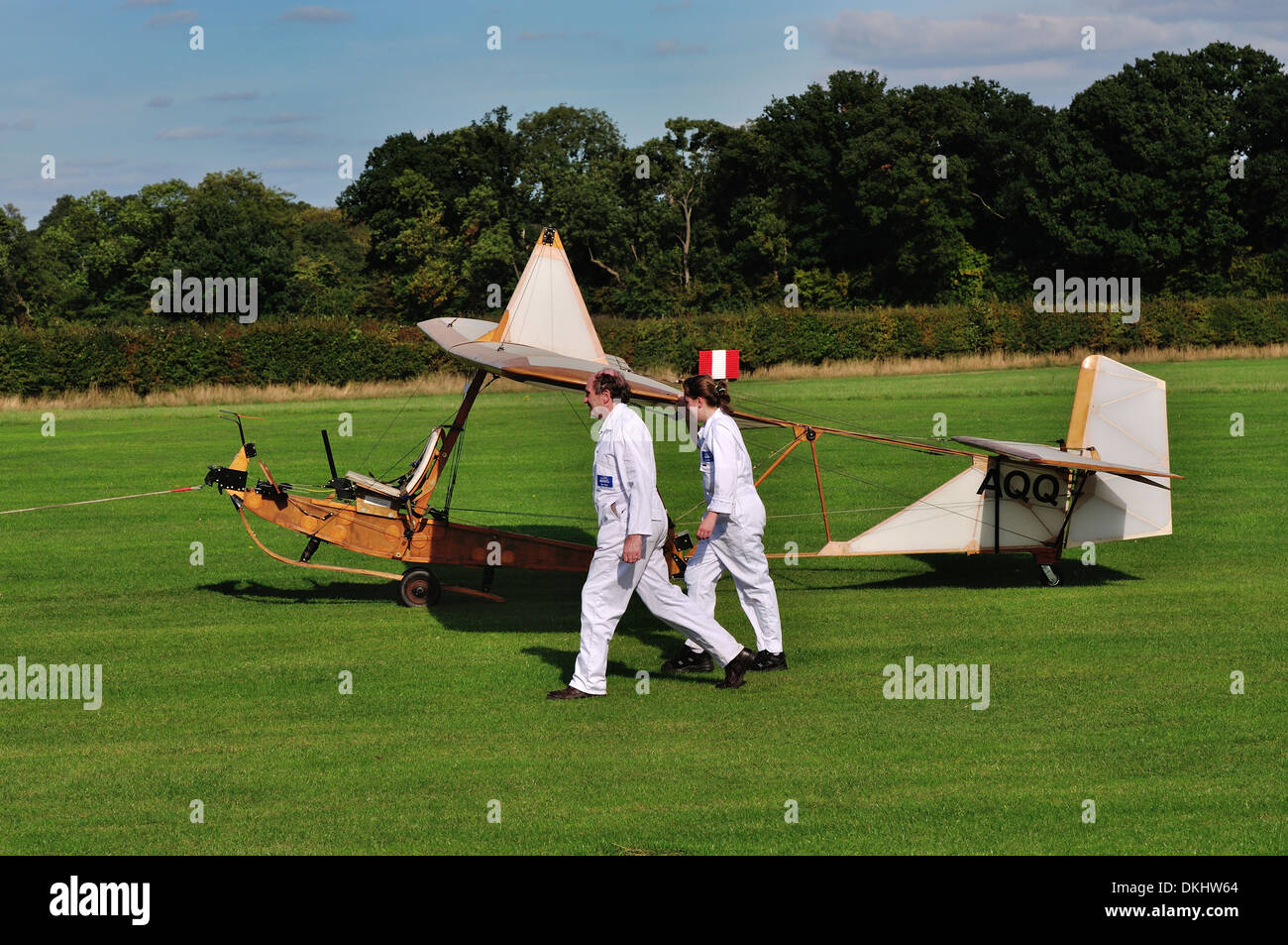 Vintage Eon Primary glider from the Shuttleworth collection being towed ...