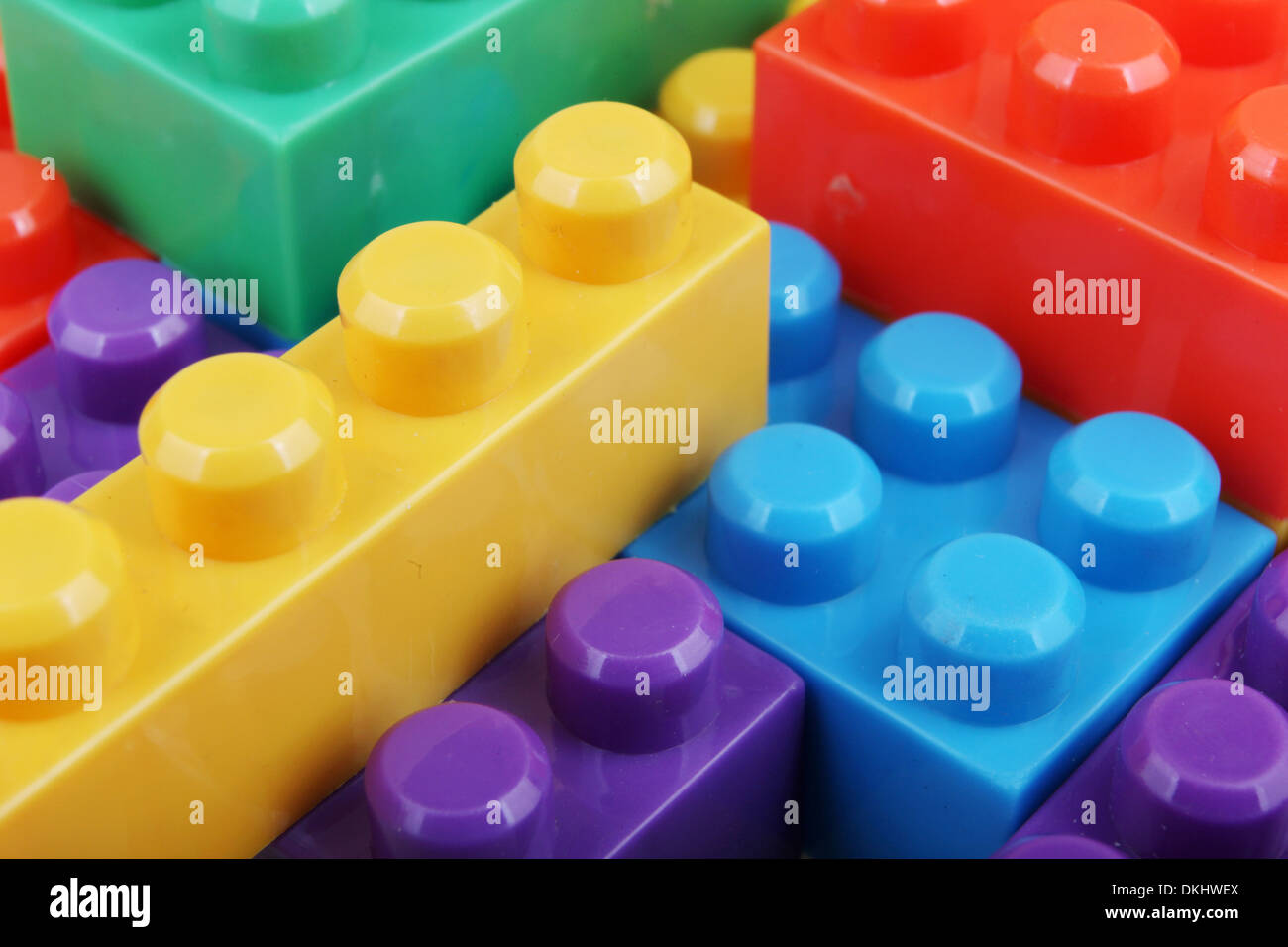 Plastic Building Blocks Stock Photo - Alamy