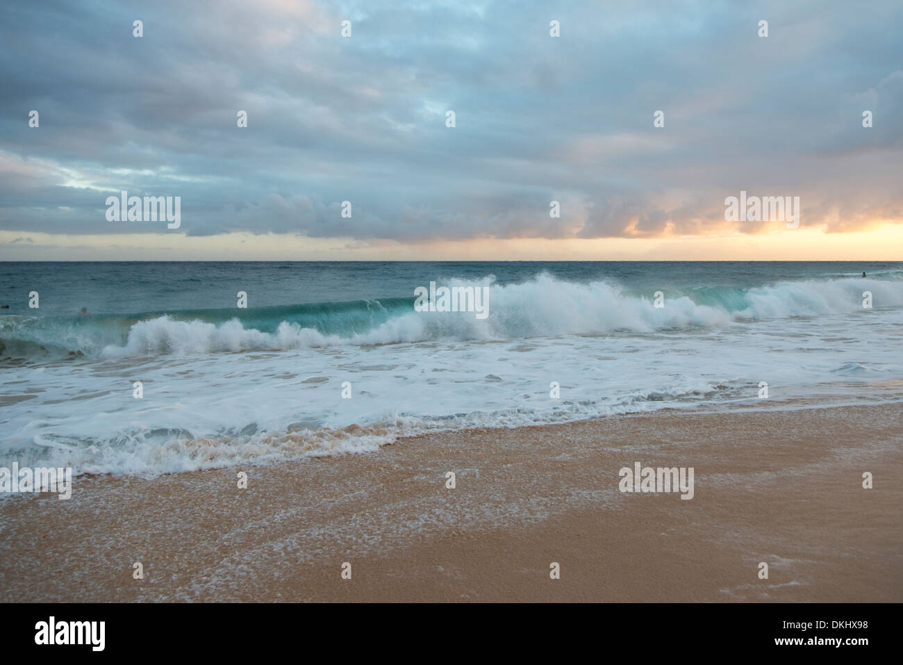 Wave on the beach, Sandy Beach, Honolulu, Oahu, Hawaii, USA Stock Photo ...