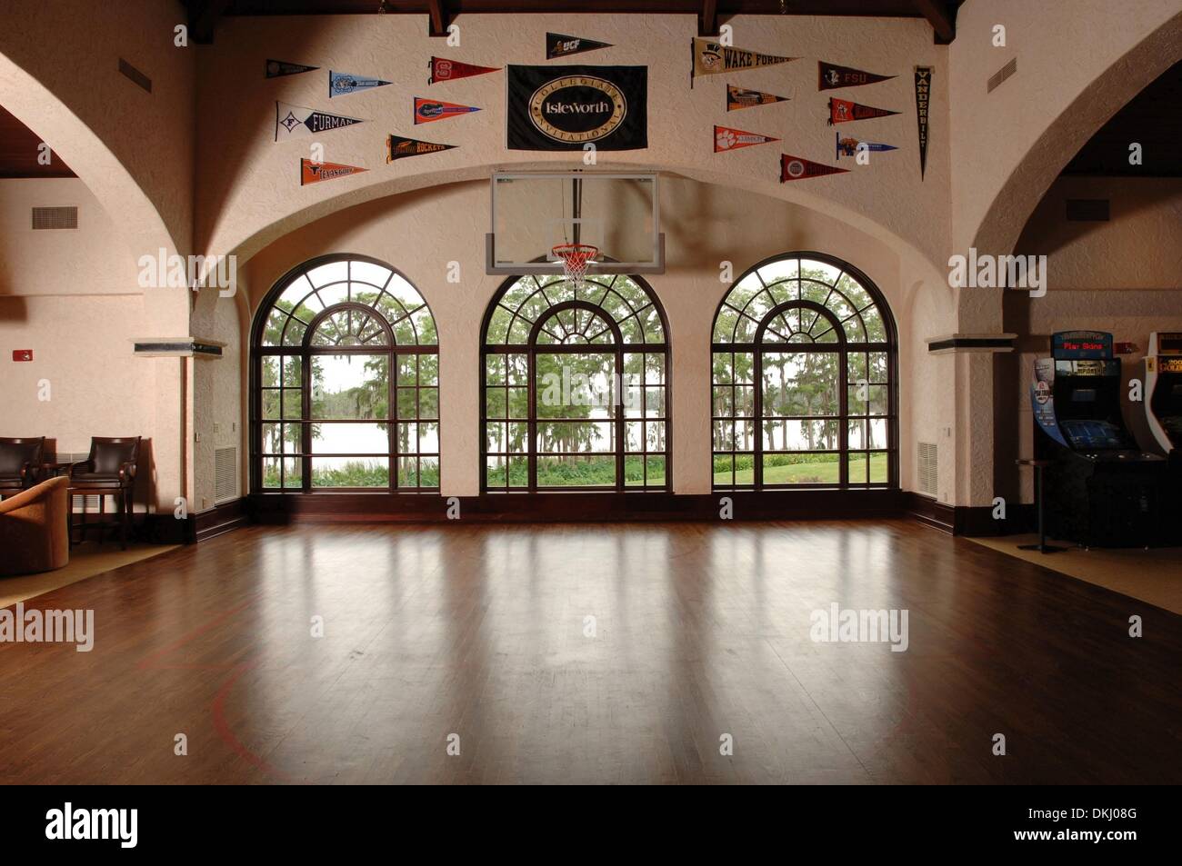 Feb 18, 2010 - Windermere, Florida, USA - A wood-floor basketball court ...