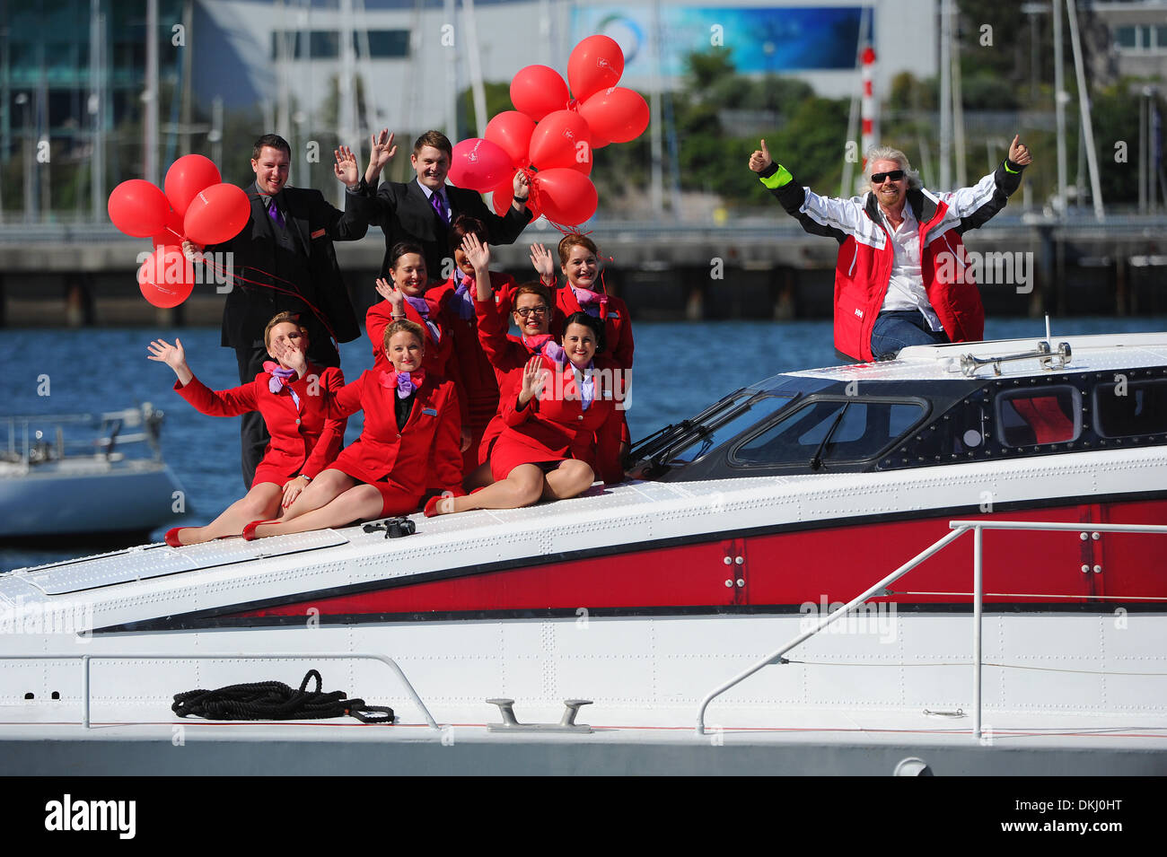 Virgin Boss Richard Branson Is Welcomed Back To Plymouth On Board The