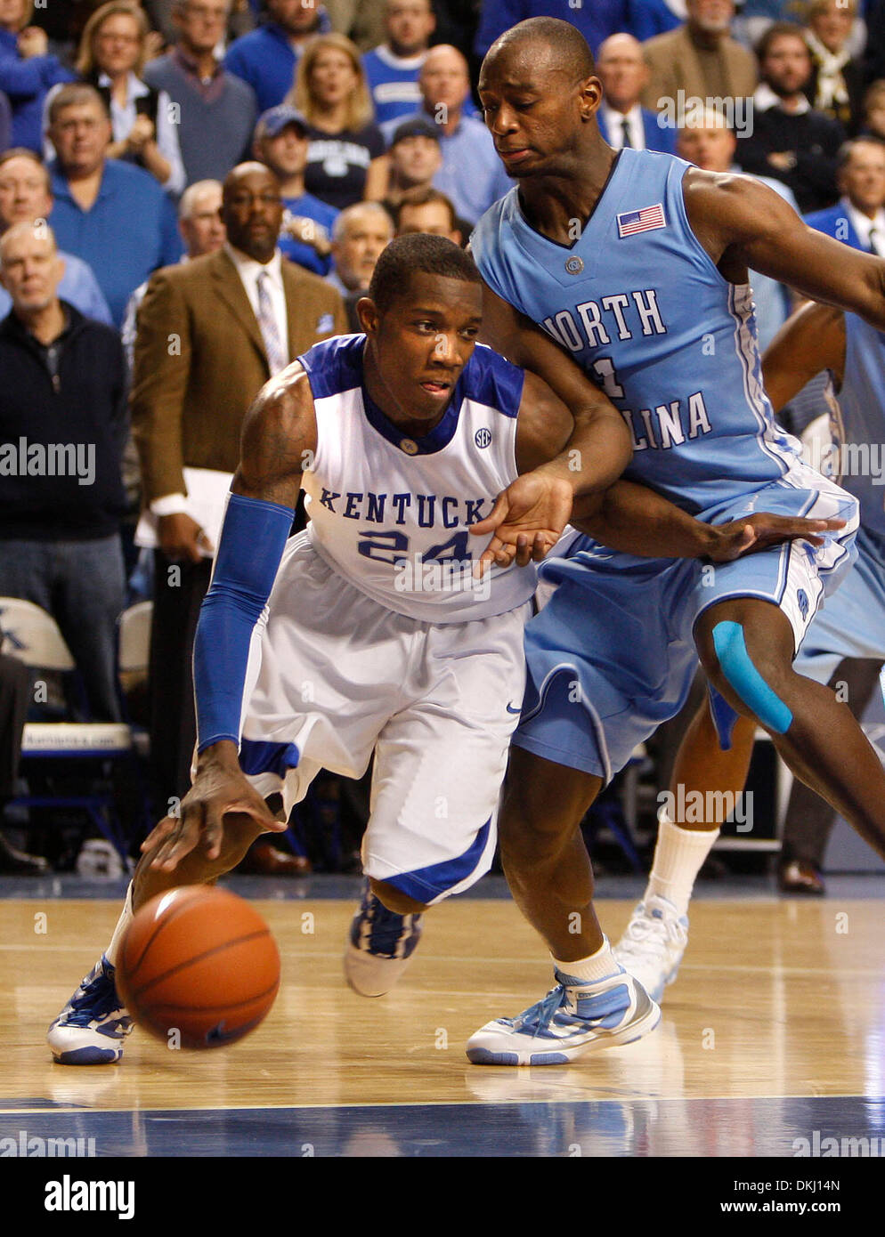 Dec. 05, 2009 - LEXINGTON, Kentucky, USA - UK's Eric Bledsoe (24) was ...