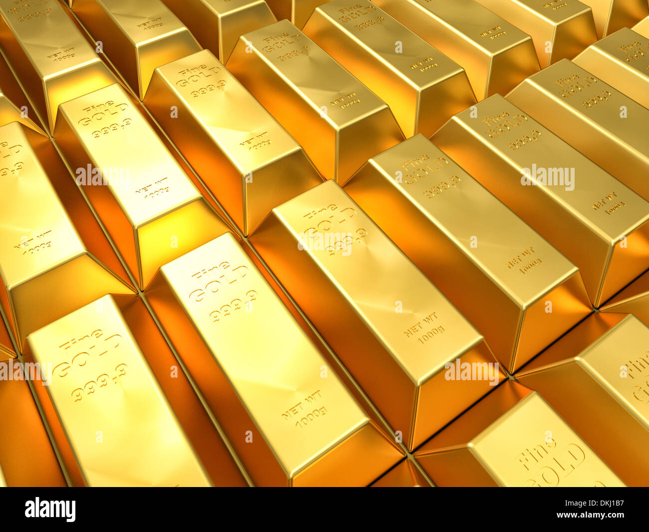 golden ingot background 3d image Stock Photo - Alamy